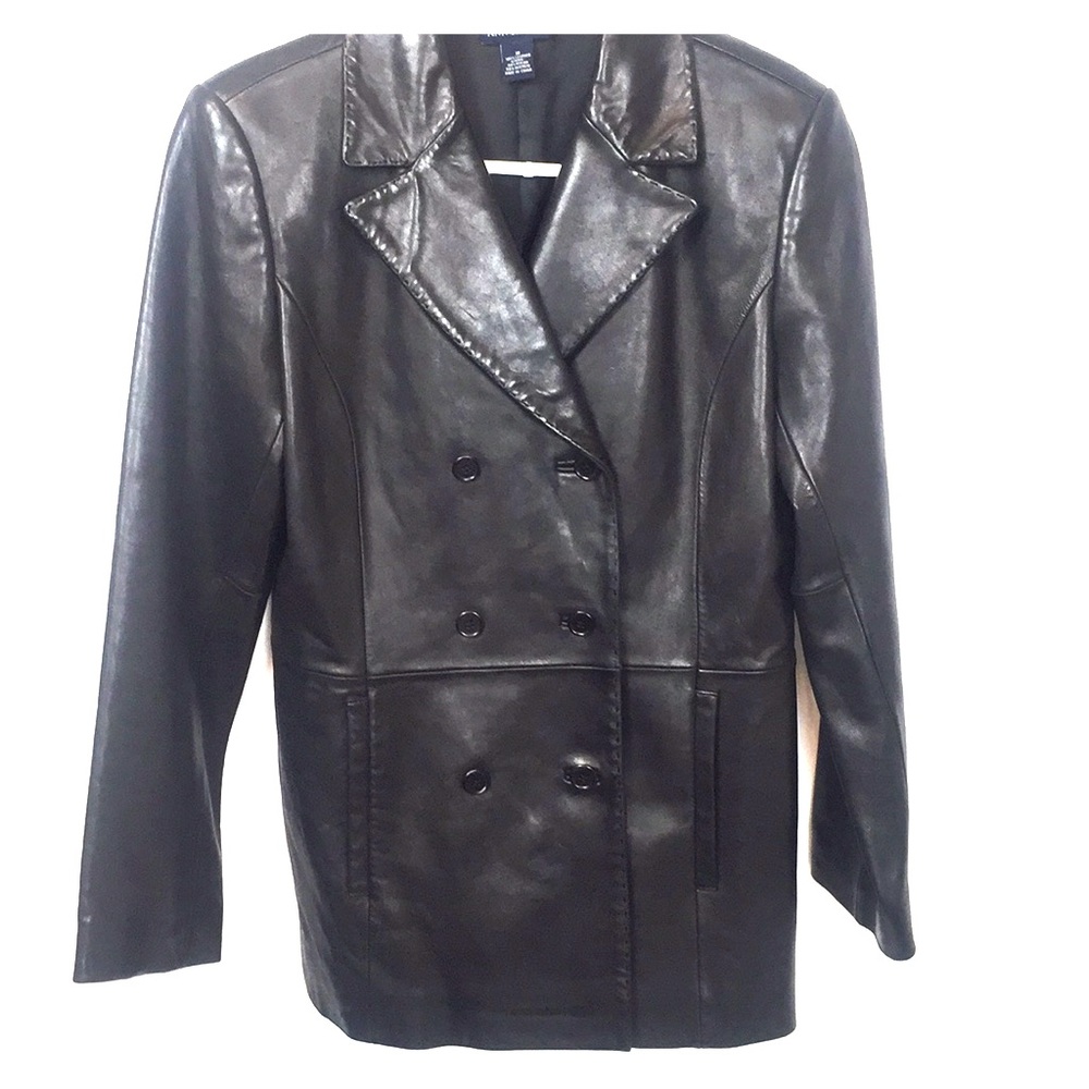 Ann Taylor Leather Jacket - Gem